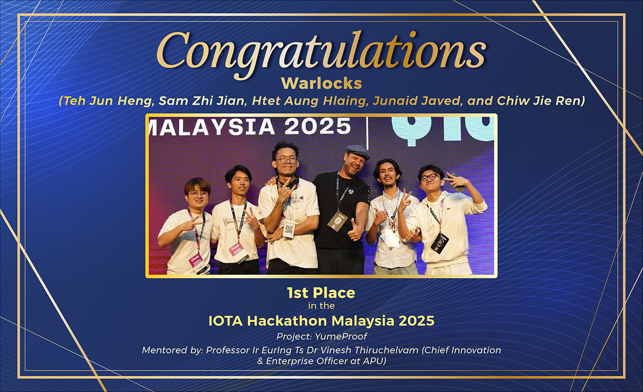 APU Students Triumph at IOTA Hackathon Malaysia 2025 | APU
